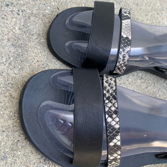 Shoes | Black Snake Double Strap Adjustable Sandal Md84 | Poshmark